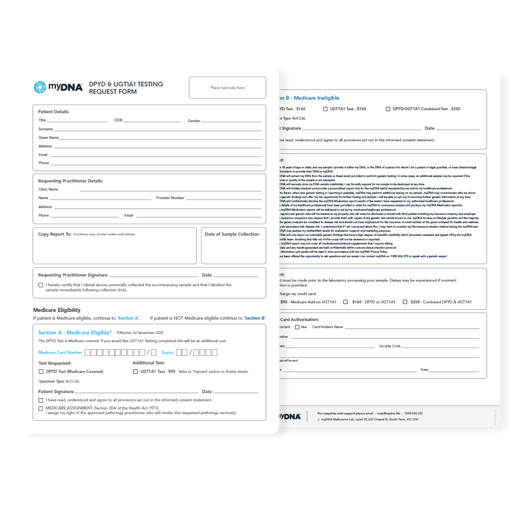 DPYD Genetic Testing | myDNA (Australia)