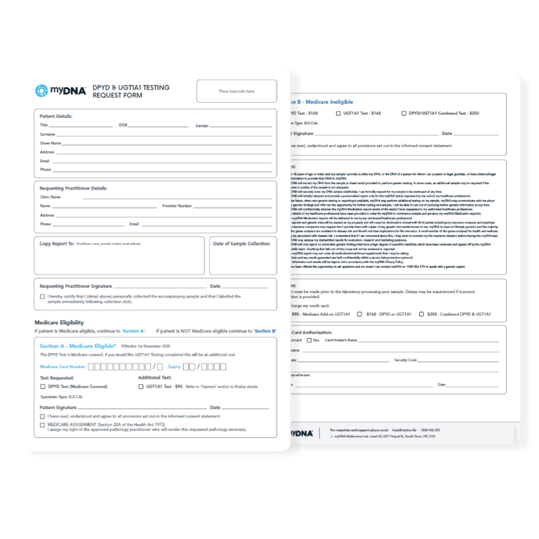DPYD Genetic Testing | myDNA (Australia)